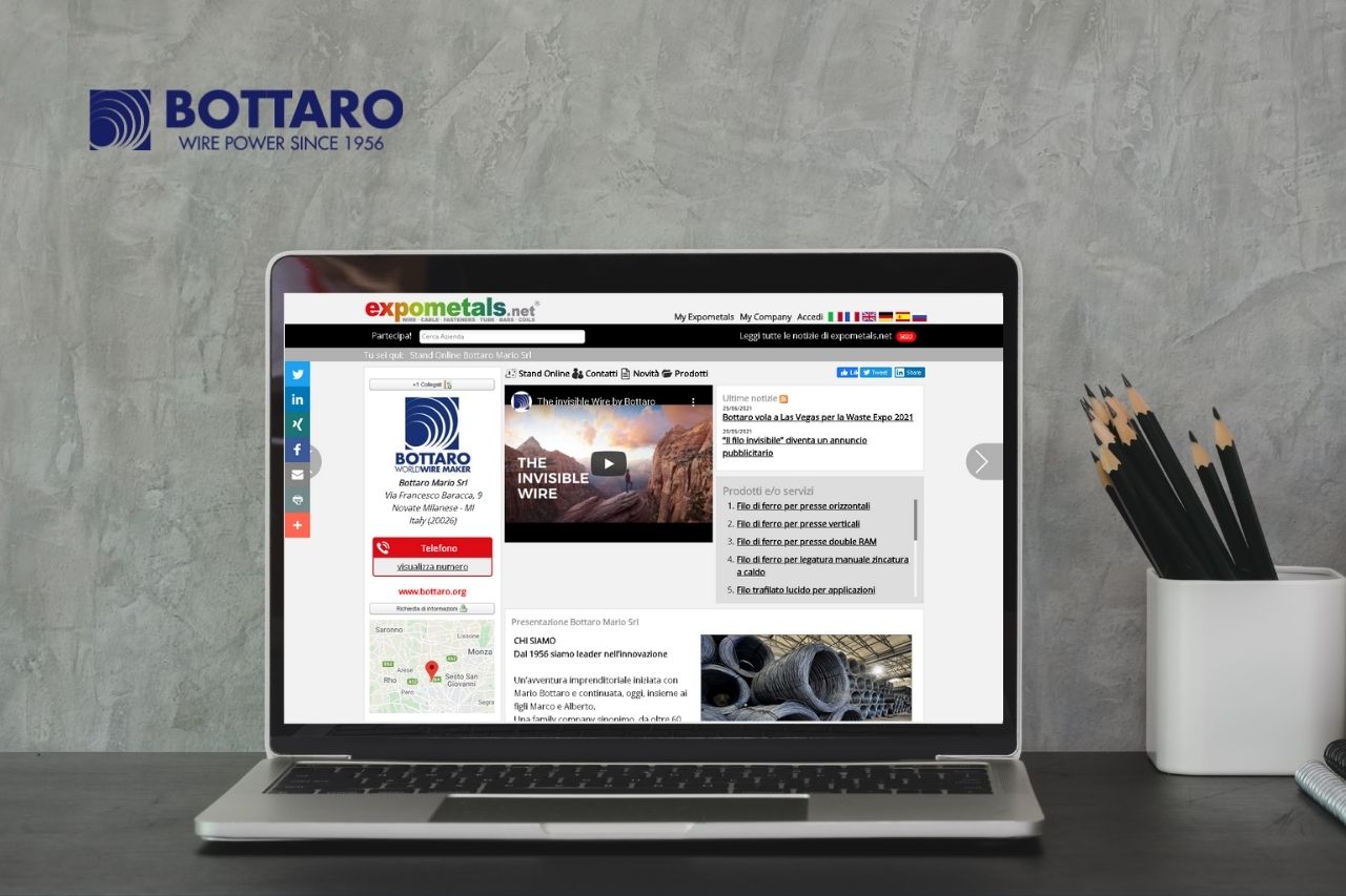 Bottaro on Expometals.net - Bottaro Iron wire for presses, galvanizing ...